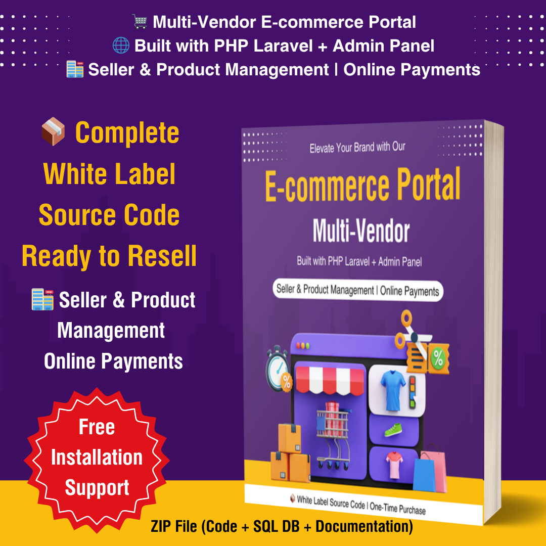 E-commerce Portal (Multi-Vendor) + Admin Panel – White Label Source ...